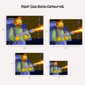 Hank Scorpio, Simpsons Digital Art Print | Instant Download Printable ...