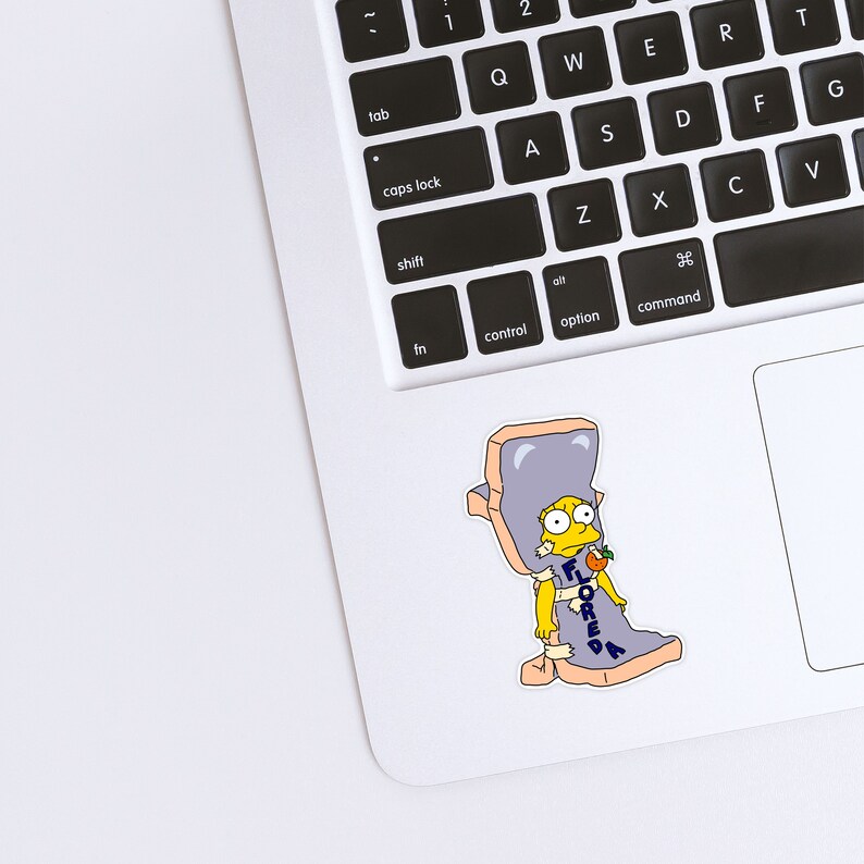Lisa Simpson Vinyl Sticker, Floreda Idaho Costume | Matte Vinyl ...