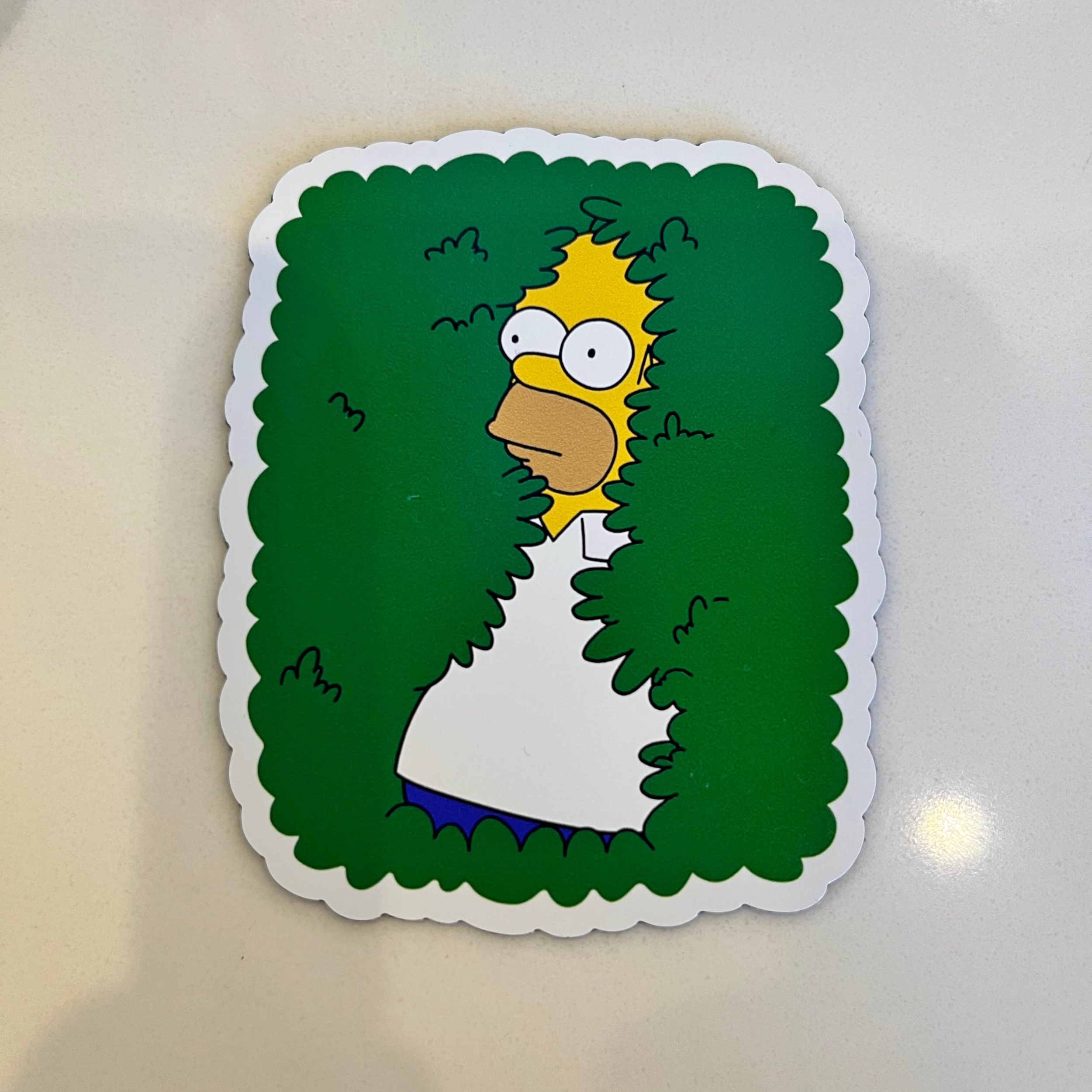 Homer Simpson Magnet, Homer in the Bushes Meme Fridge, Locker ...