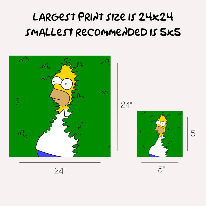Homer Simpson in the Bushes Meme, Digital Art Print | Instant Download ...