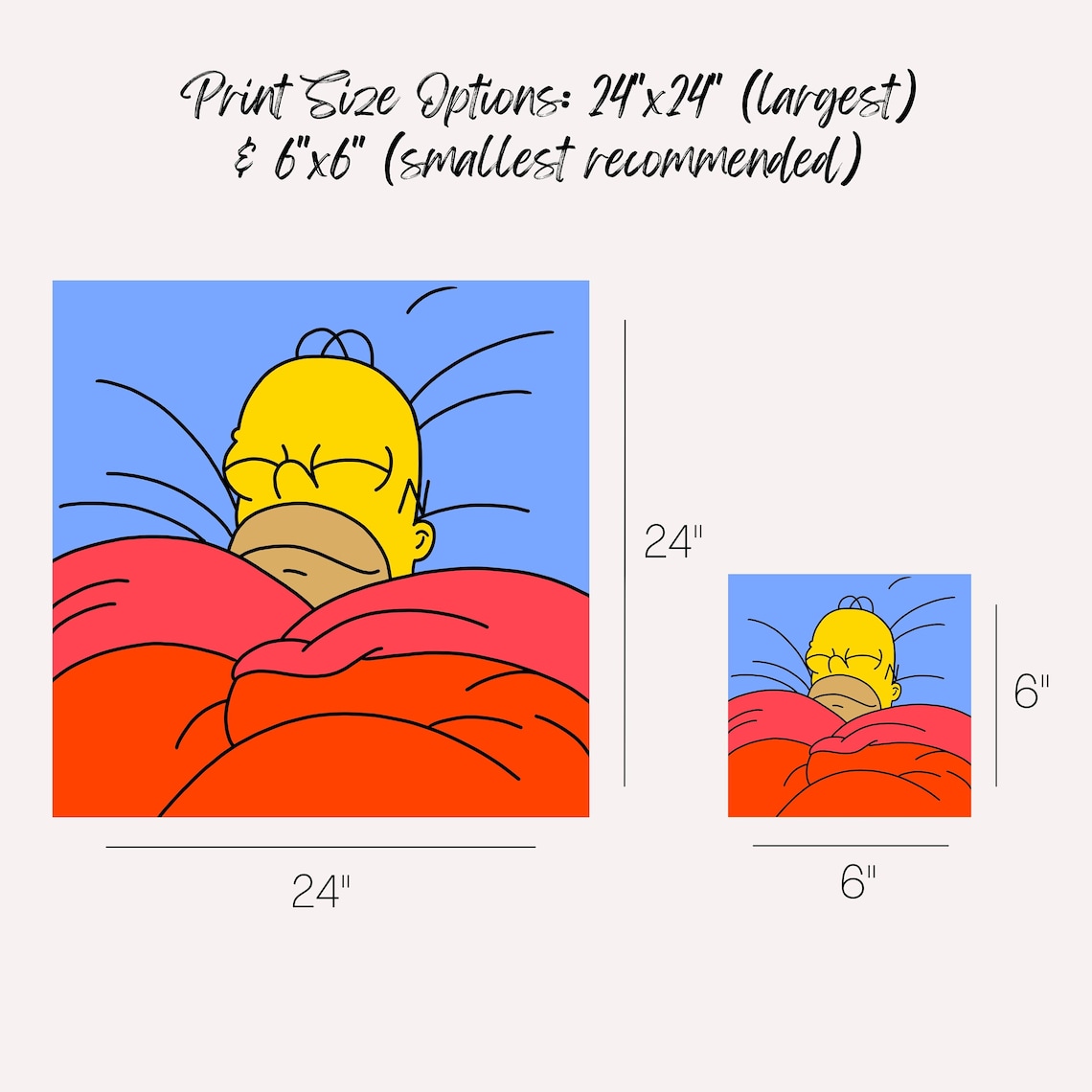 Homer Simpson Digital Art Print Big Toasty Cinnamon Bun - Etsy Canada