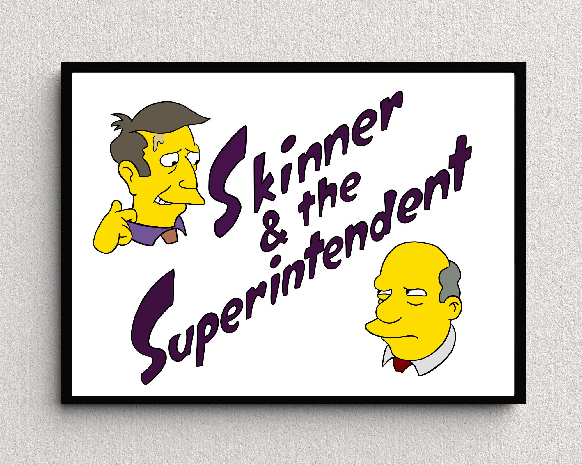 Steamed Hams, Simpsons Digital Art Print Instant Download Printable ...