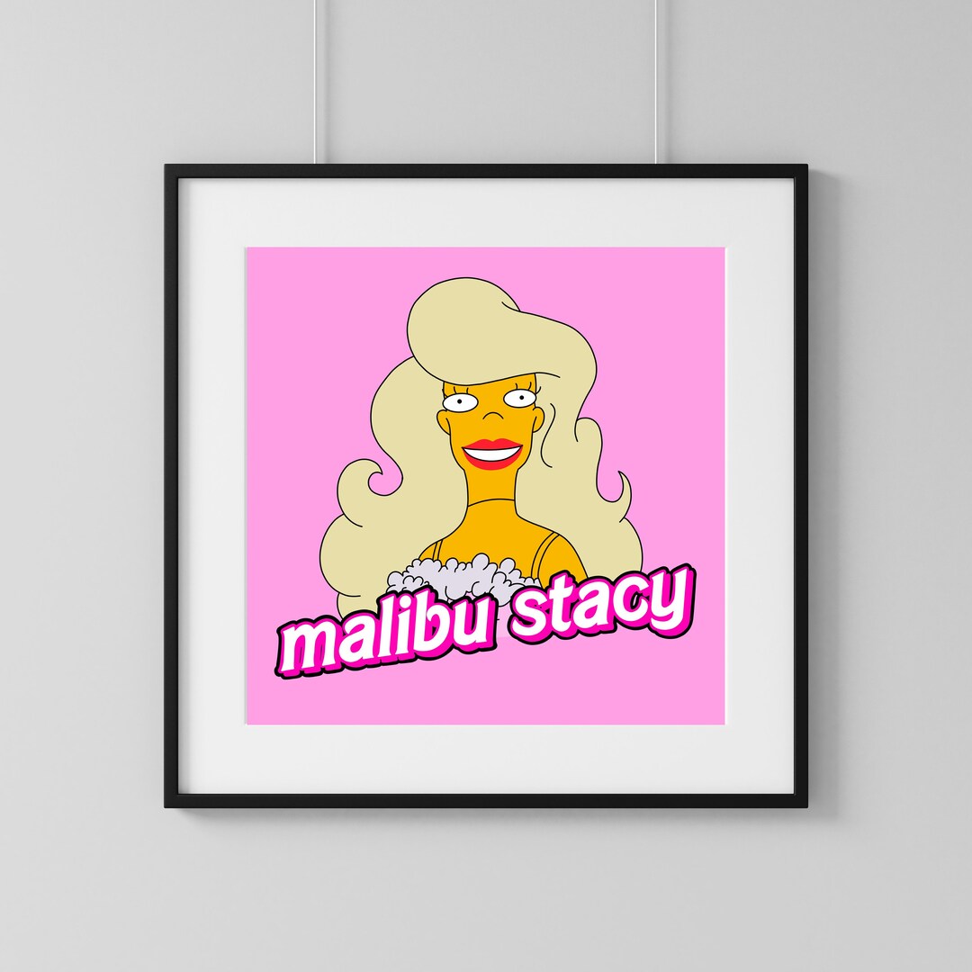 Malibu Stacy Simpsons Digital Art Print | Instant Download Printable ...