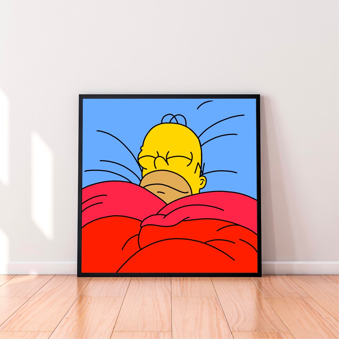 Homer Simpson Digital Art Print Big Toasty Cinnamon Bun - Etsy