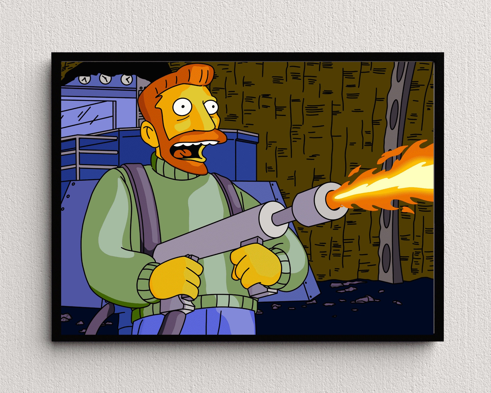 Hank Scorpio, Simpsons Digital Art Print Instant Download Printable ...