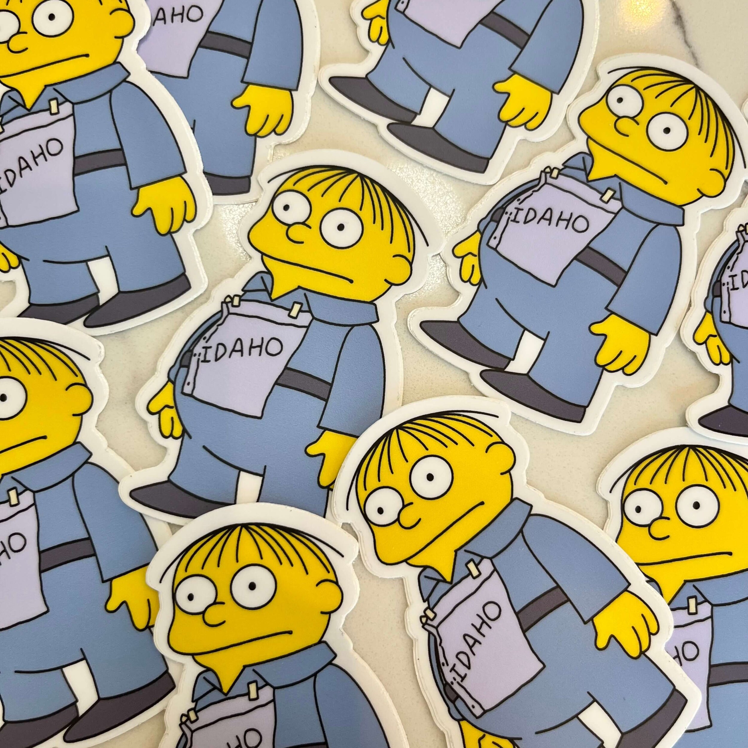 Ralph Idaho Vinyl Sticker, Simpsons Sticker Matte Vinyl Waterproof 3 ...