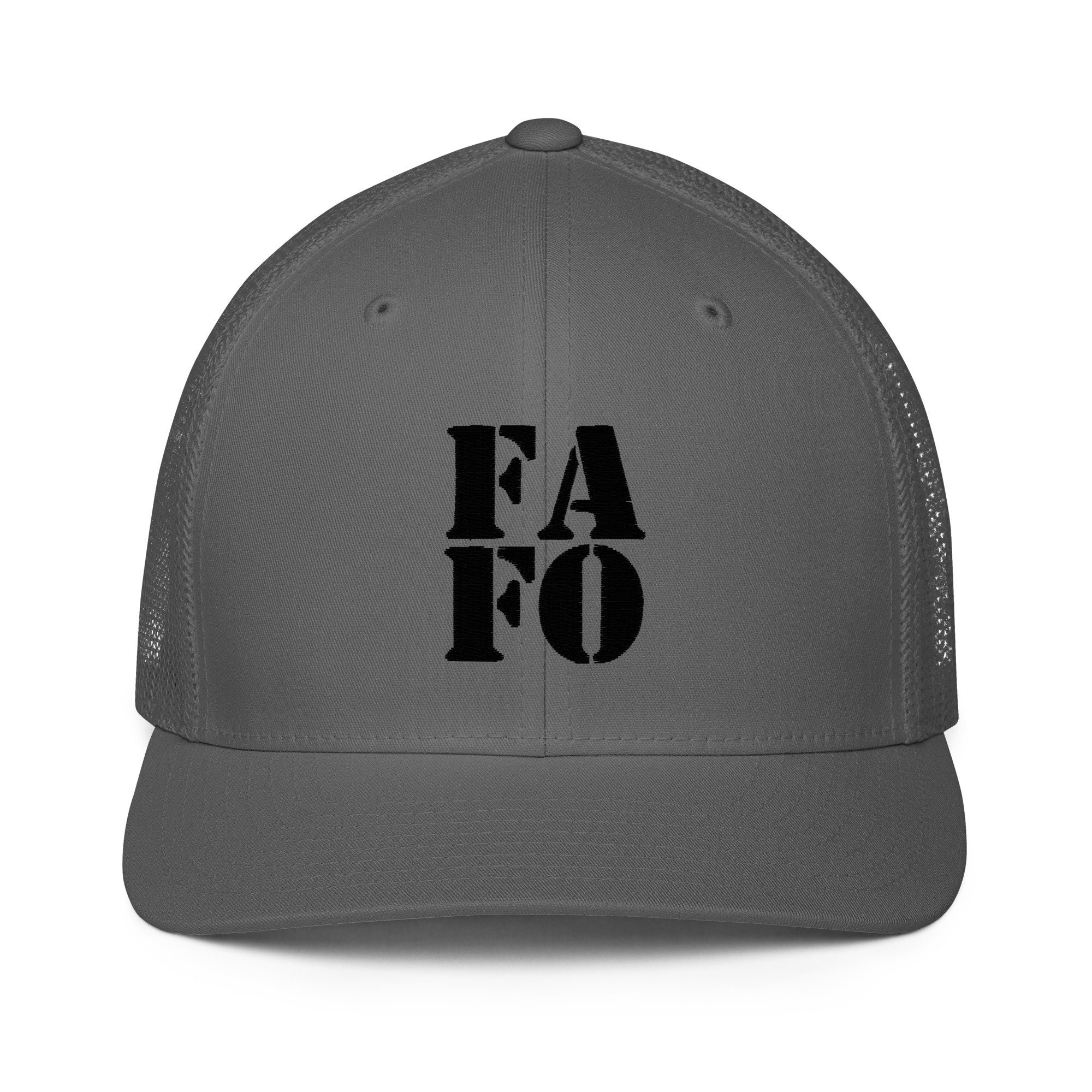 FAFO Hat Closed-back Cap Embroidered Trucker MAGA Mesh Hat Flex ...
