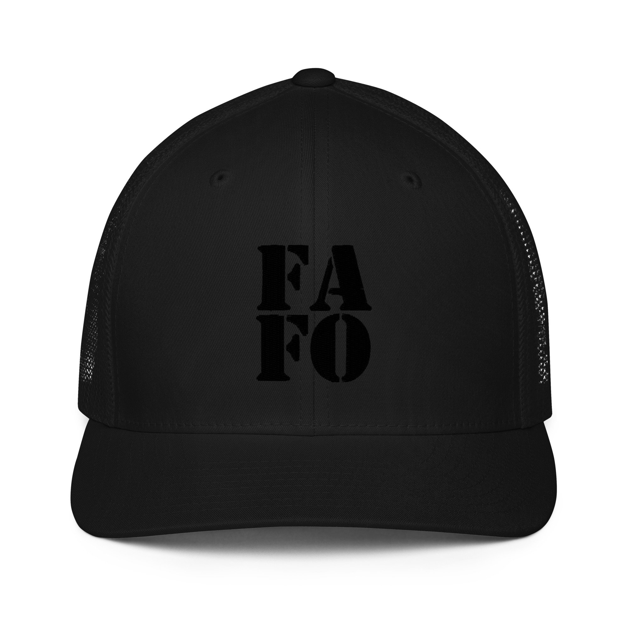 FAFO Hat Closed-back Cap Embroidered Trucker MAGA Mesh Hat Flex ...