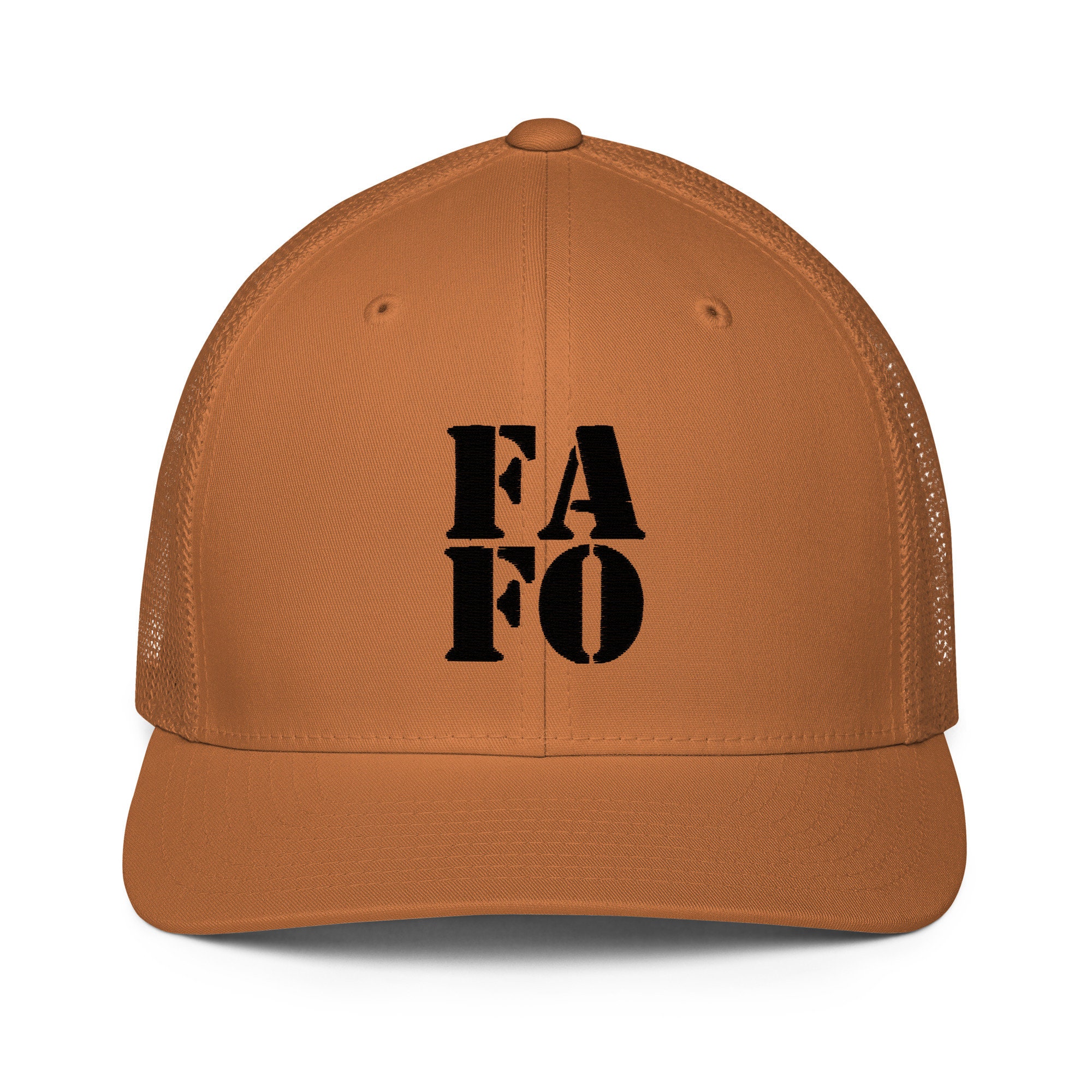 FAFO Hat Closed-back Cap Embroidered Trucker MAGA Mesh Hat Flex ...