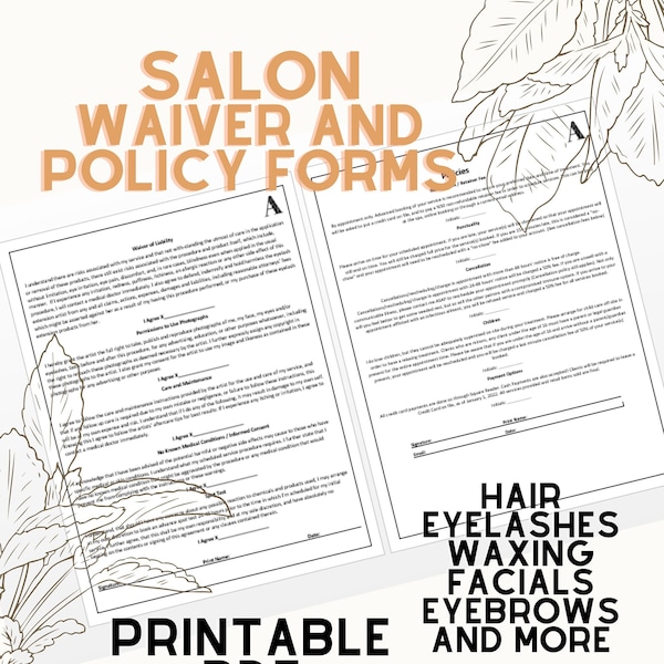 Lash Waiver Form - Etsy