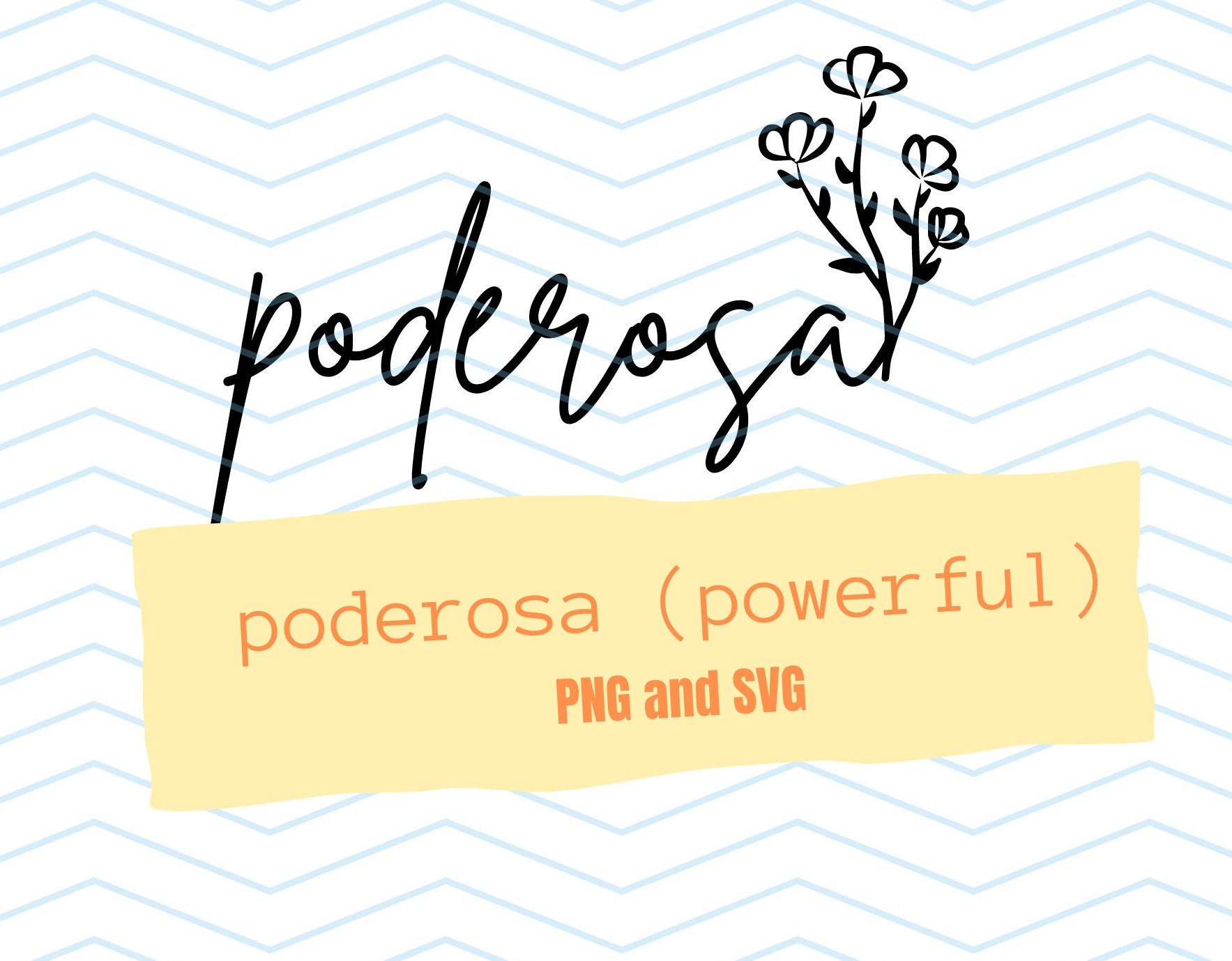 Poderosa Powerful Design for Cricut SVG and PNG T-shirt or Clothing - Etsy