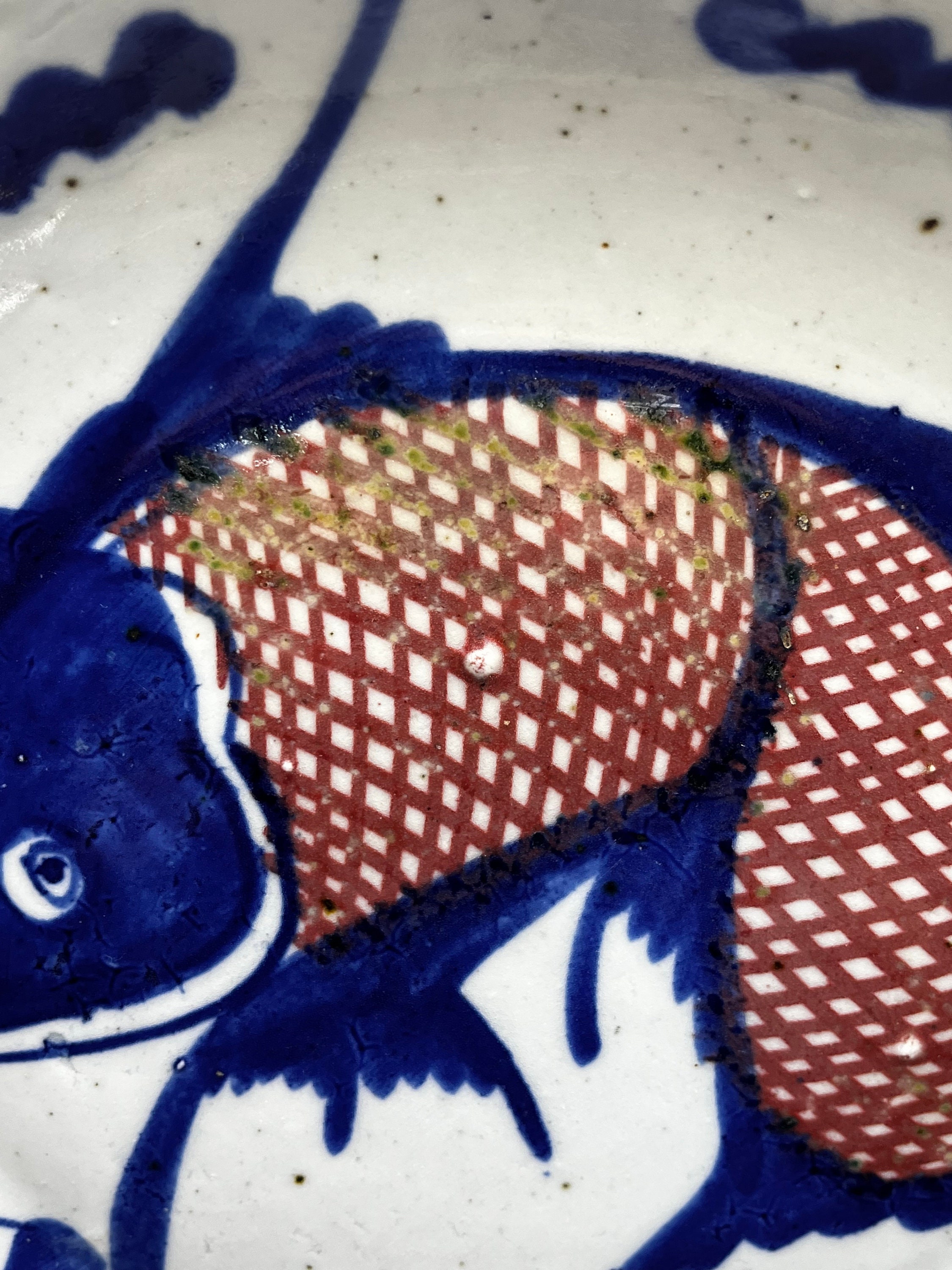 Antique Chinese Fish Plate, Several Available Blue Cobalt, Ching ...