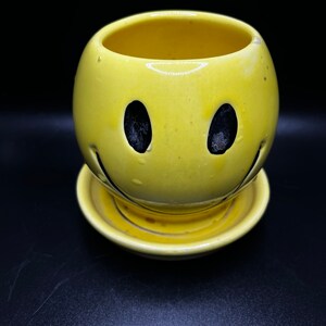 RARE! 1970s Mccoy Pottery Smiley Face Planter - Etsy
