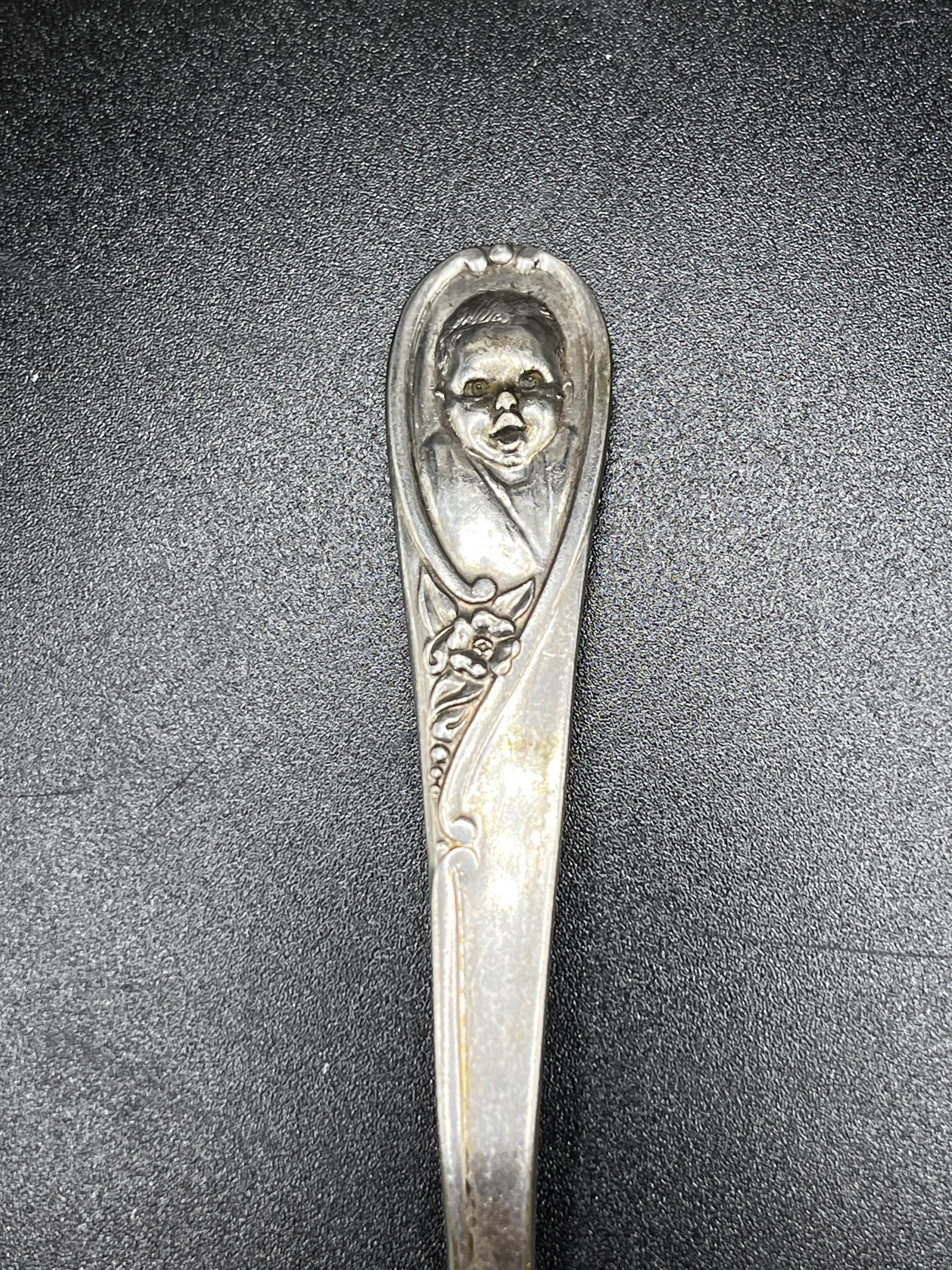 Vintage Gerber Winthrop 1950s Silver Plated Baby Spoon, Mid Century ...