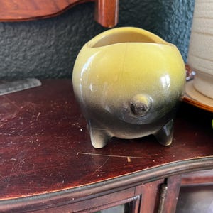 Vintage Adorable Ceramic Shawnee Pottery Pig Art Vase, Mid Century ...