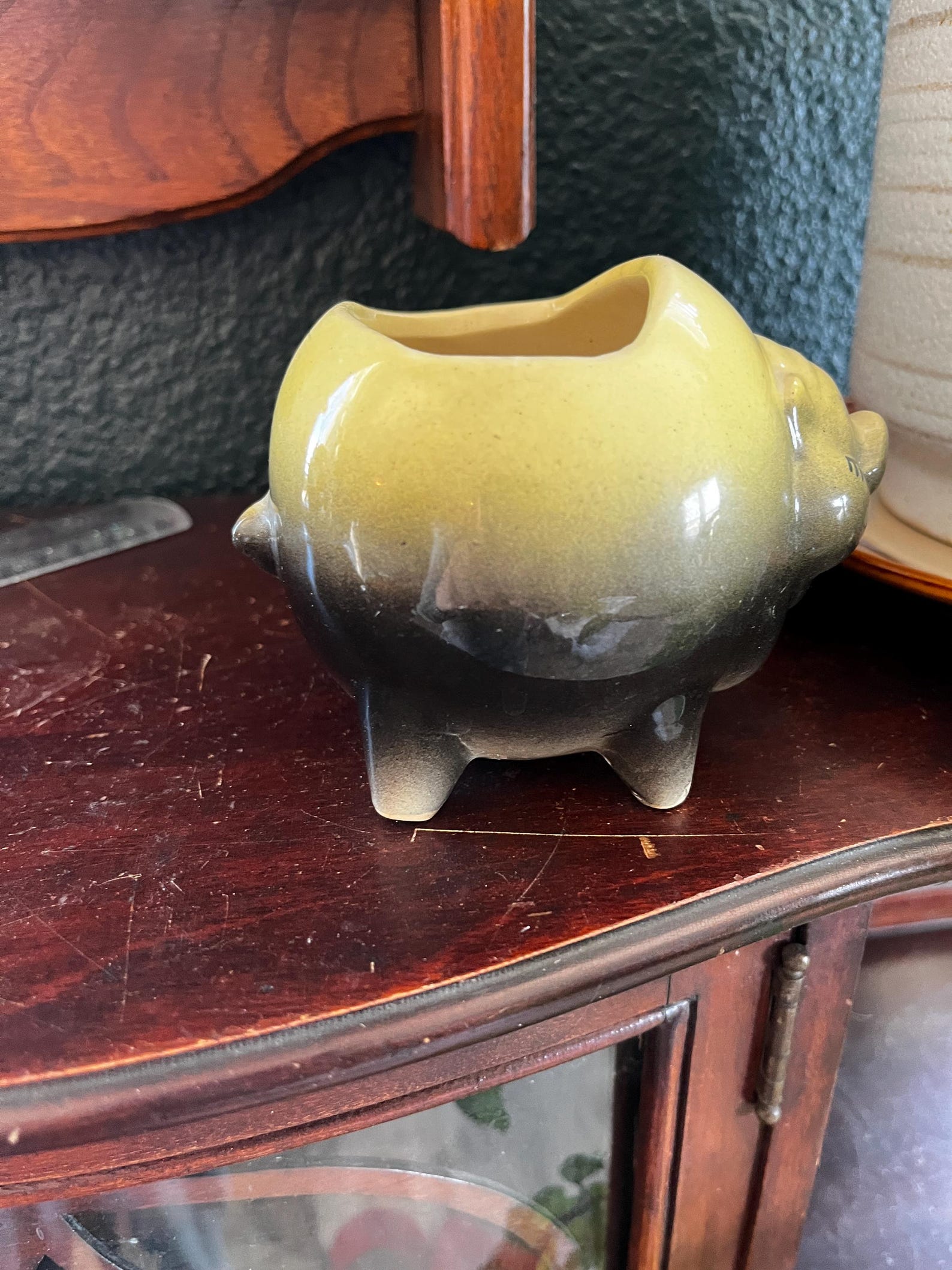 Vintage Adorable Ceramic Shawnee Pottery Pig Art Vase, Mid Century ...