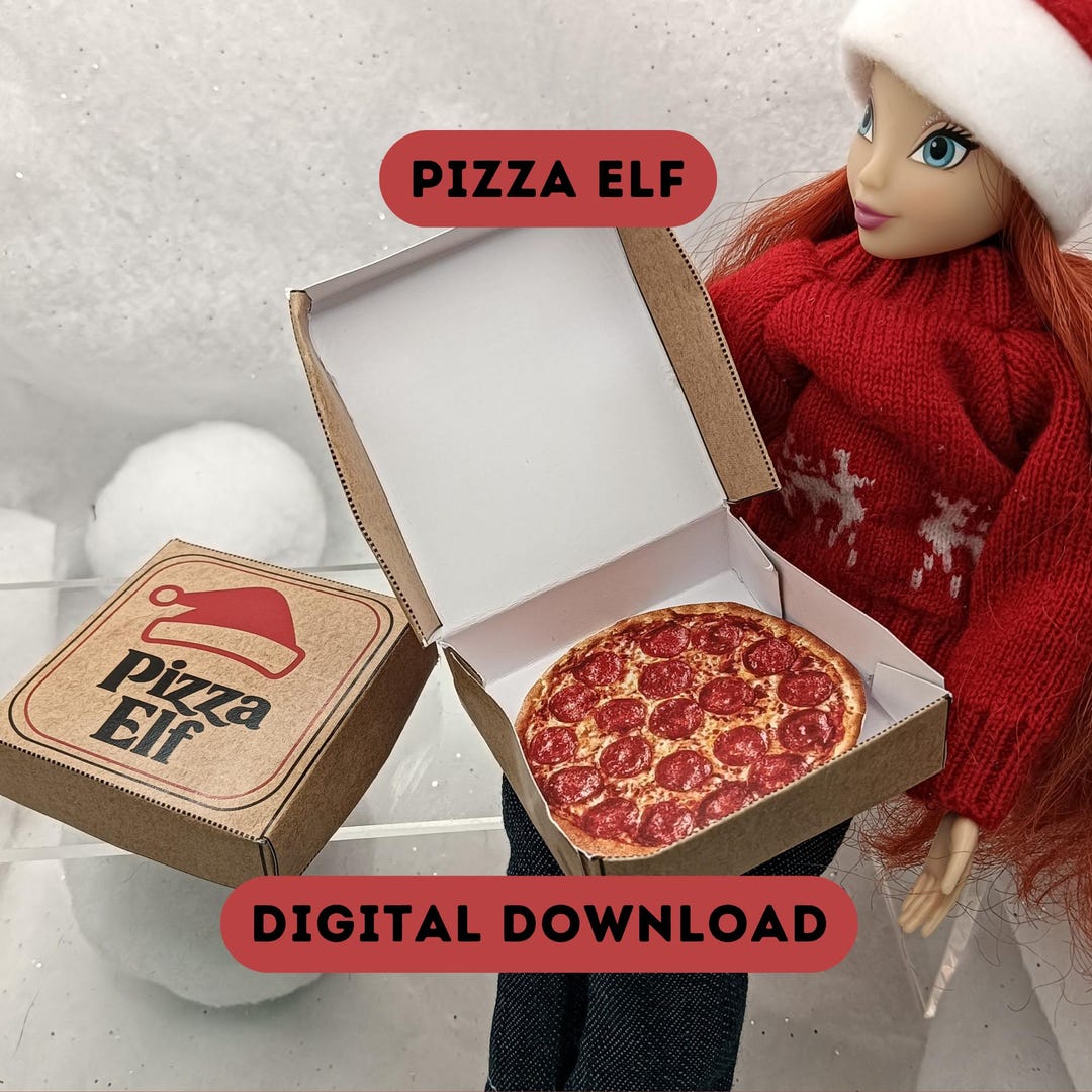 Pizza Elf Printable Set – 1:6 Scale DIY Papercraft (digital Download ...