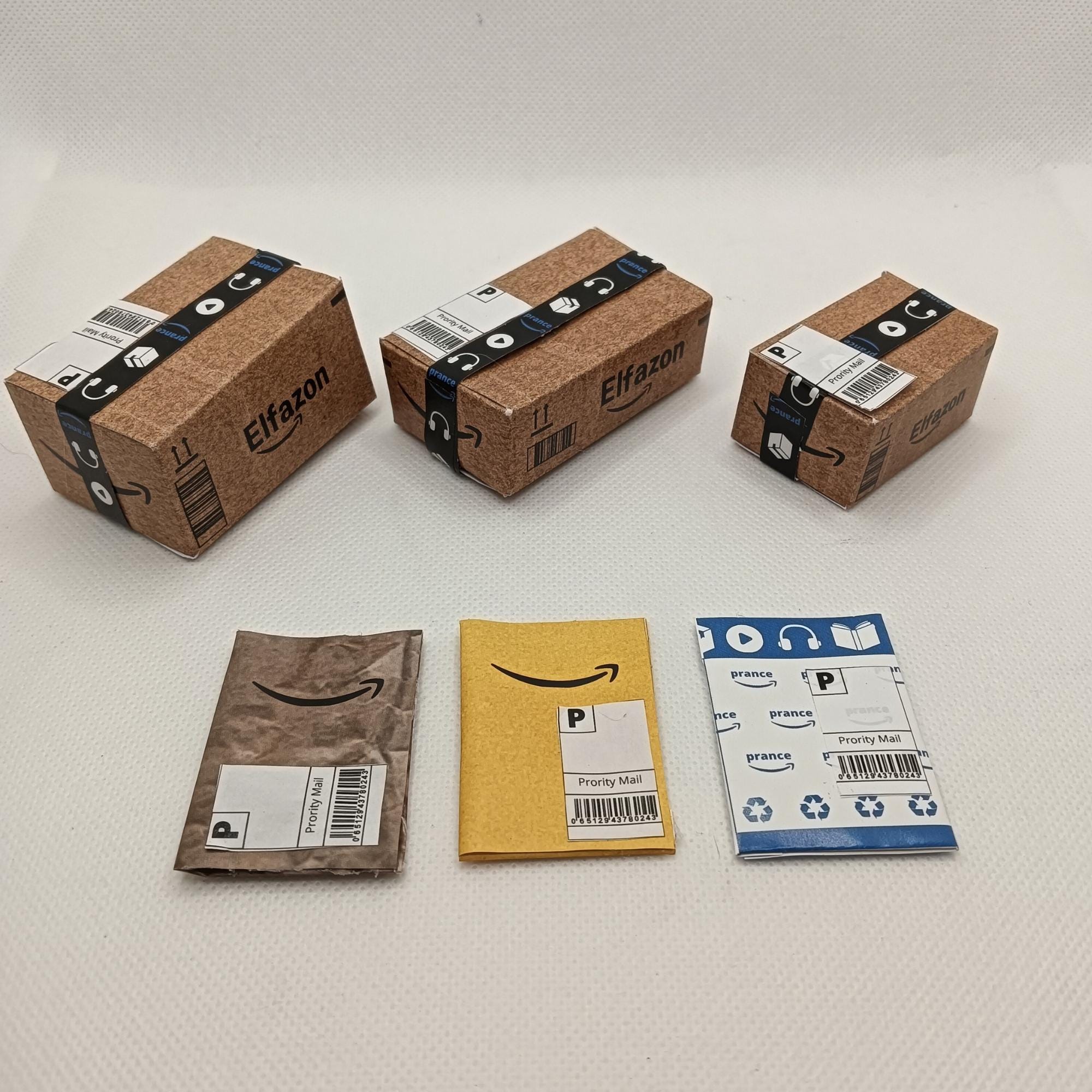 Elfazon Packages Printable | Mini Amazon Boxes for Elf | Christmas Elf ...