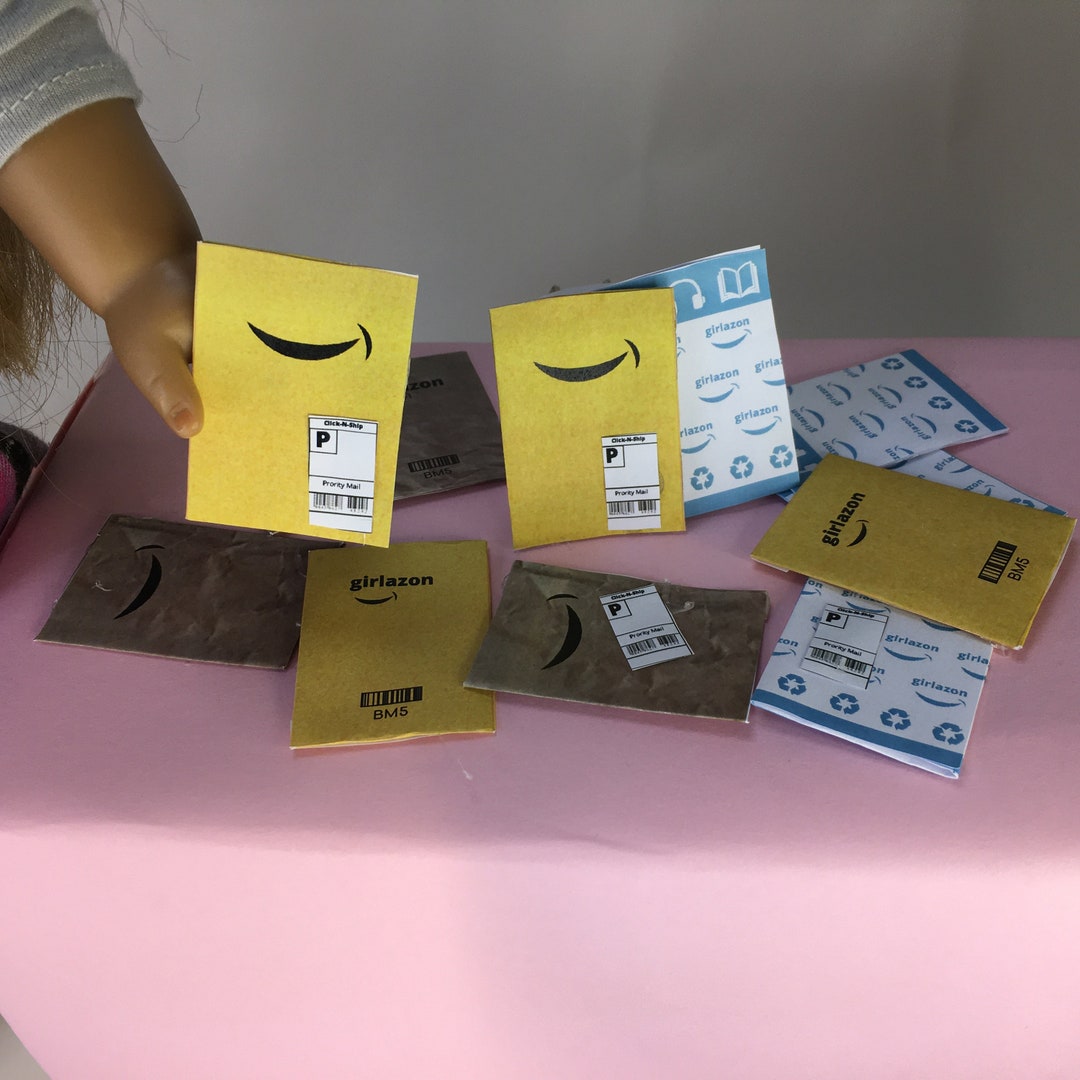 18 Inch Doll Sized Girlazon Envelopes amazon Doll Prop Idea Digital ...