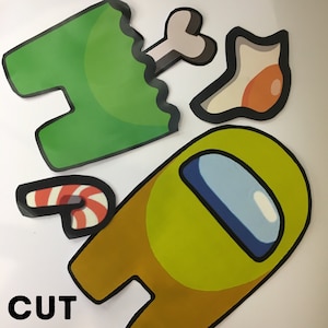 Among Us Cut Outs- Christmas Elf Sized - Elf Prop Idea - Digital ...