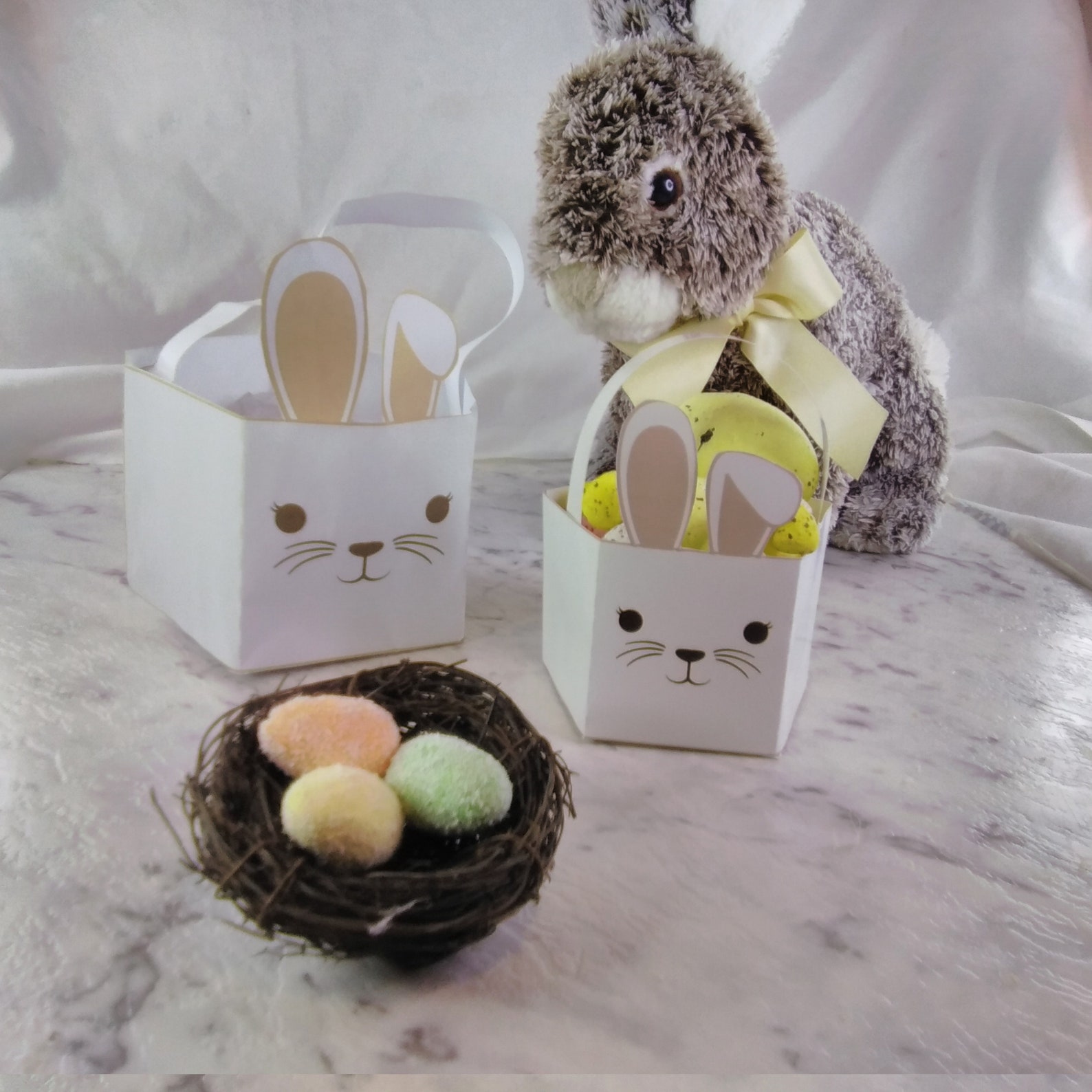 Easter Bunny Basket, Easter Packaging, Easter Gift Ideas - Digital ...
