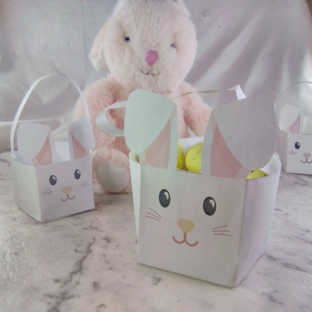Printable Easter Bunny Basket: DIY Treat Gift (digital Download) - Etsy