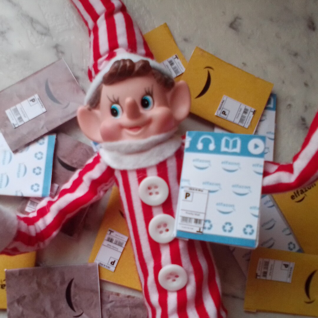 Christmas Elf Sized Elfazon Envelopes amazon Elf Prop Idea - Etsy