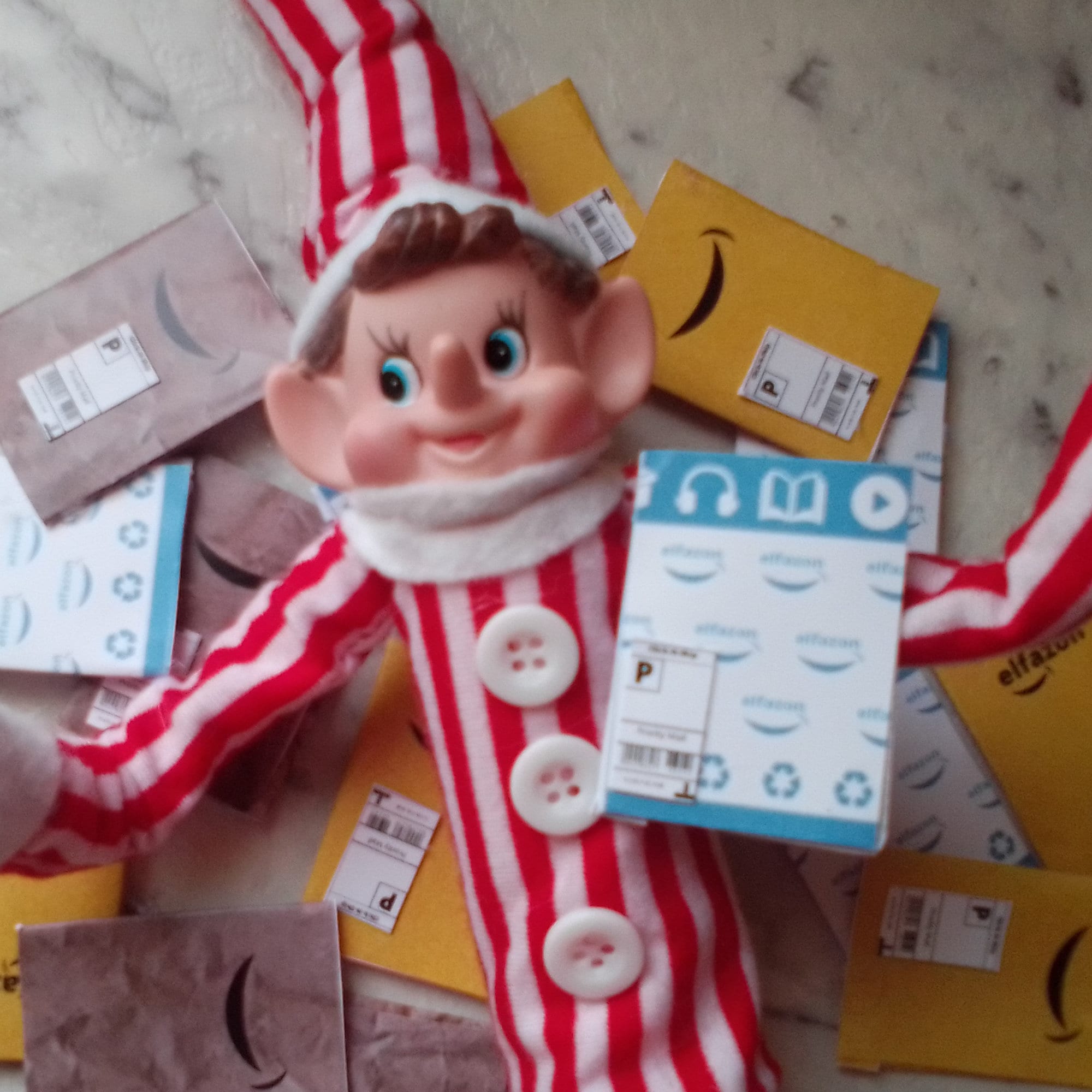 Christmas Elf Sized Elfazon Envelopes amazon Elf Prop Idea - Etsy