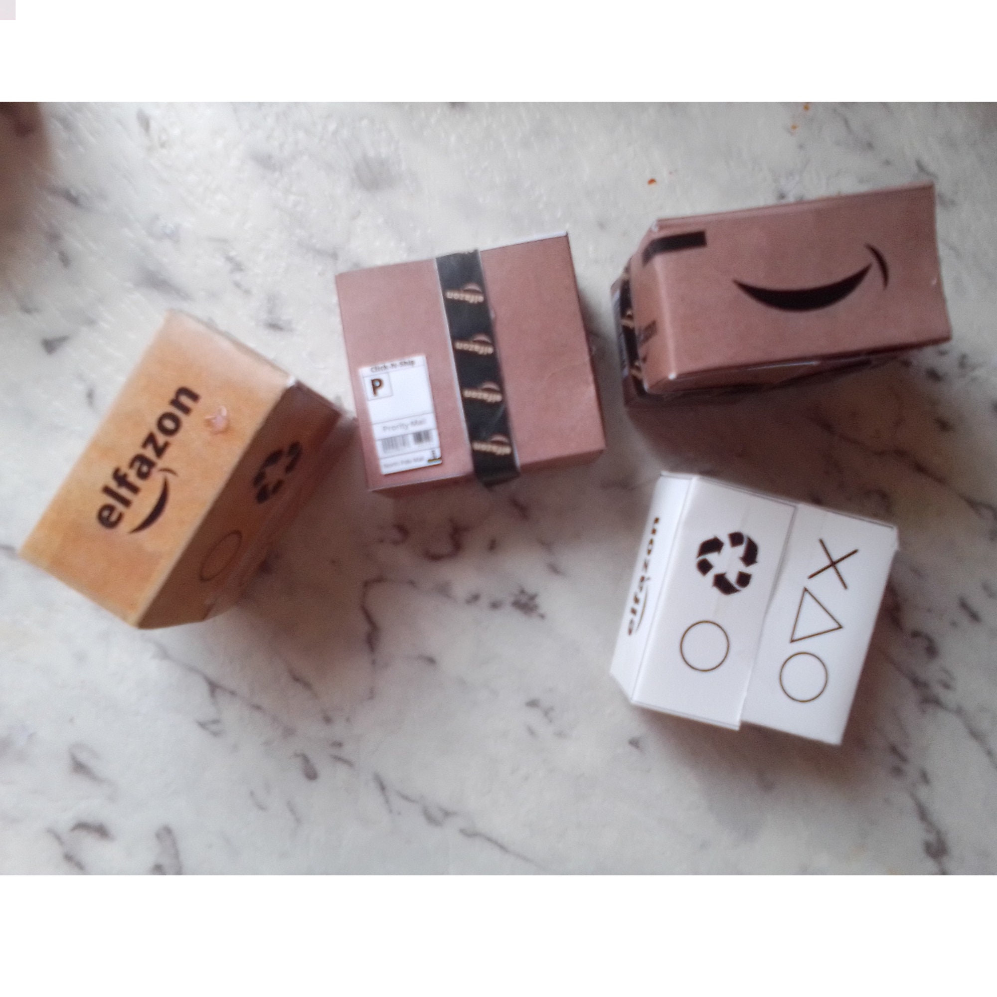 Christmas Elf Sized Elfazon Boxes amazon Elf Prop Idea - Etsy Australia