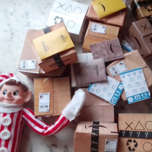 Christmas Elf Sized Elfazon Envelopes amazon Elf Prop Idea - Etsy