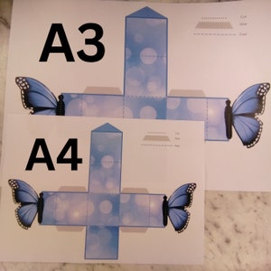 Butterfly Gift Box - Printable Surprise Box, Favour Box - Paper Boxes ...