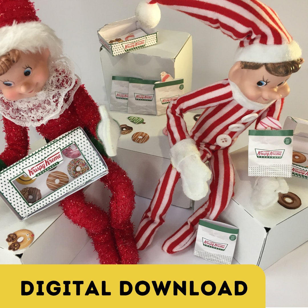 Christmas Elf Donuts - Boxes & Bags - Instant Digital Download ...