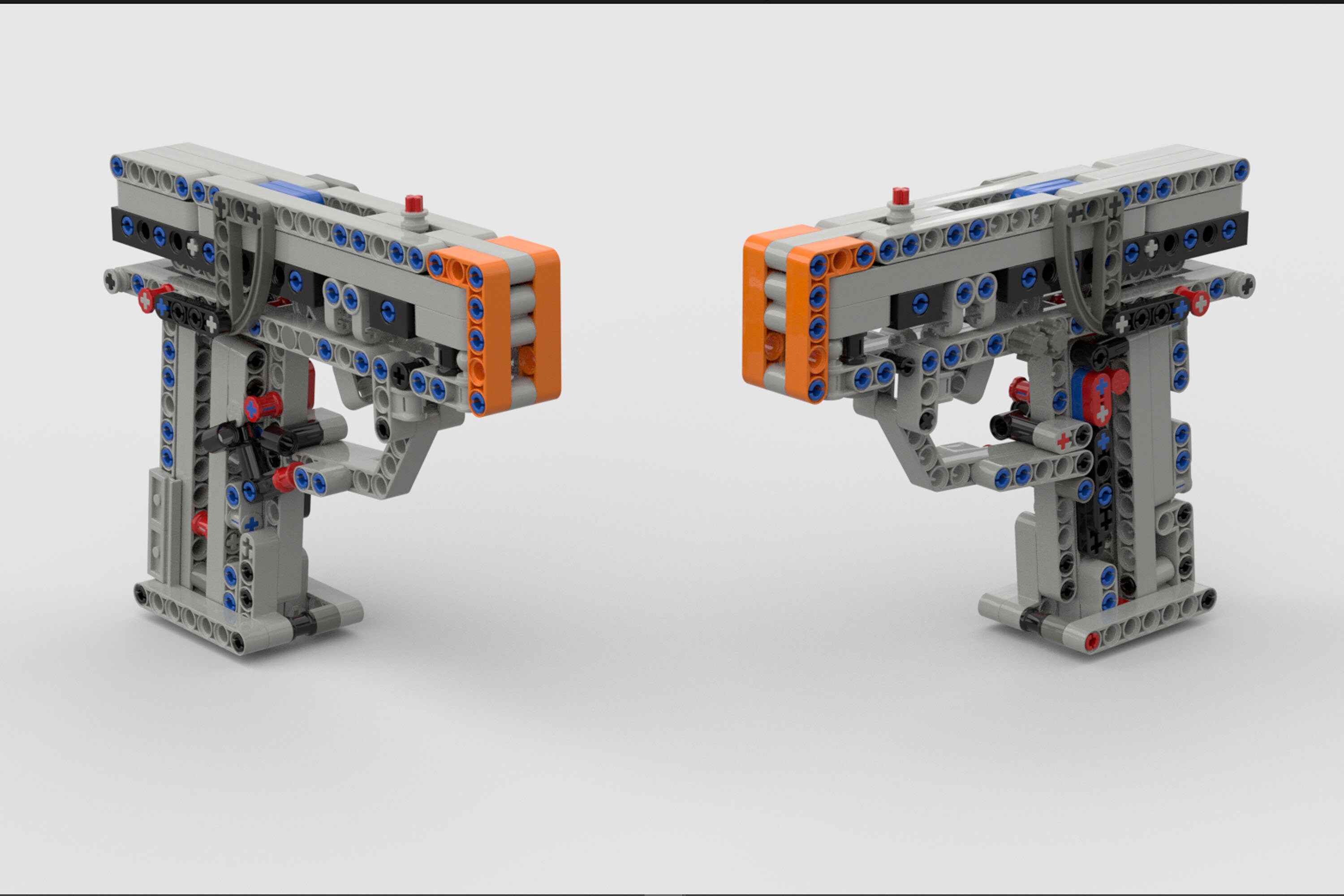 Glock Gun Replica Meccano Working Model PDF Instruction/custom Meccano ...