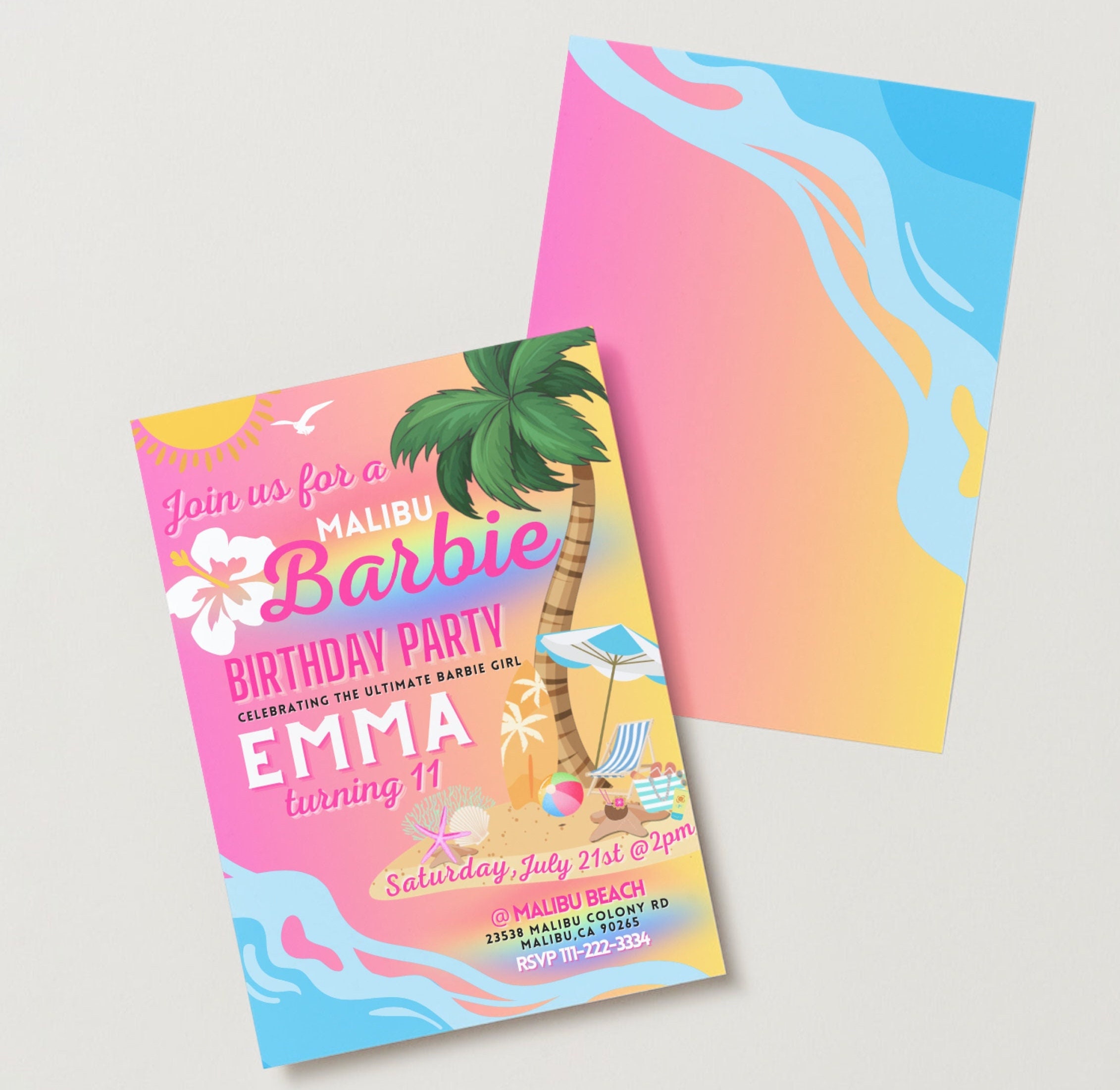 Beach Barbie Templeates