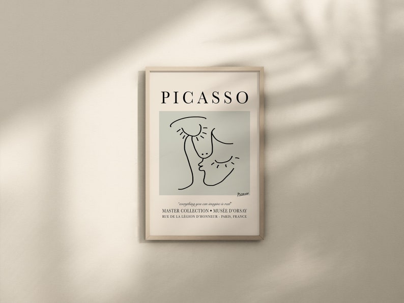 Picasso Abstract Wall Art Museum Poster, Vintage Pablo Picasso, DIGITAL ...