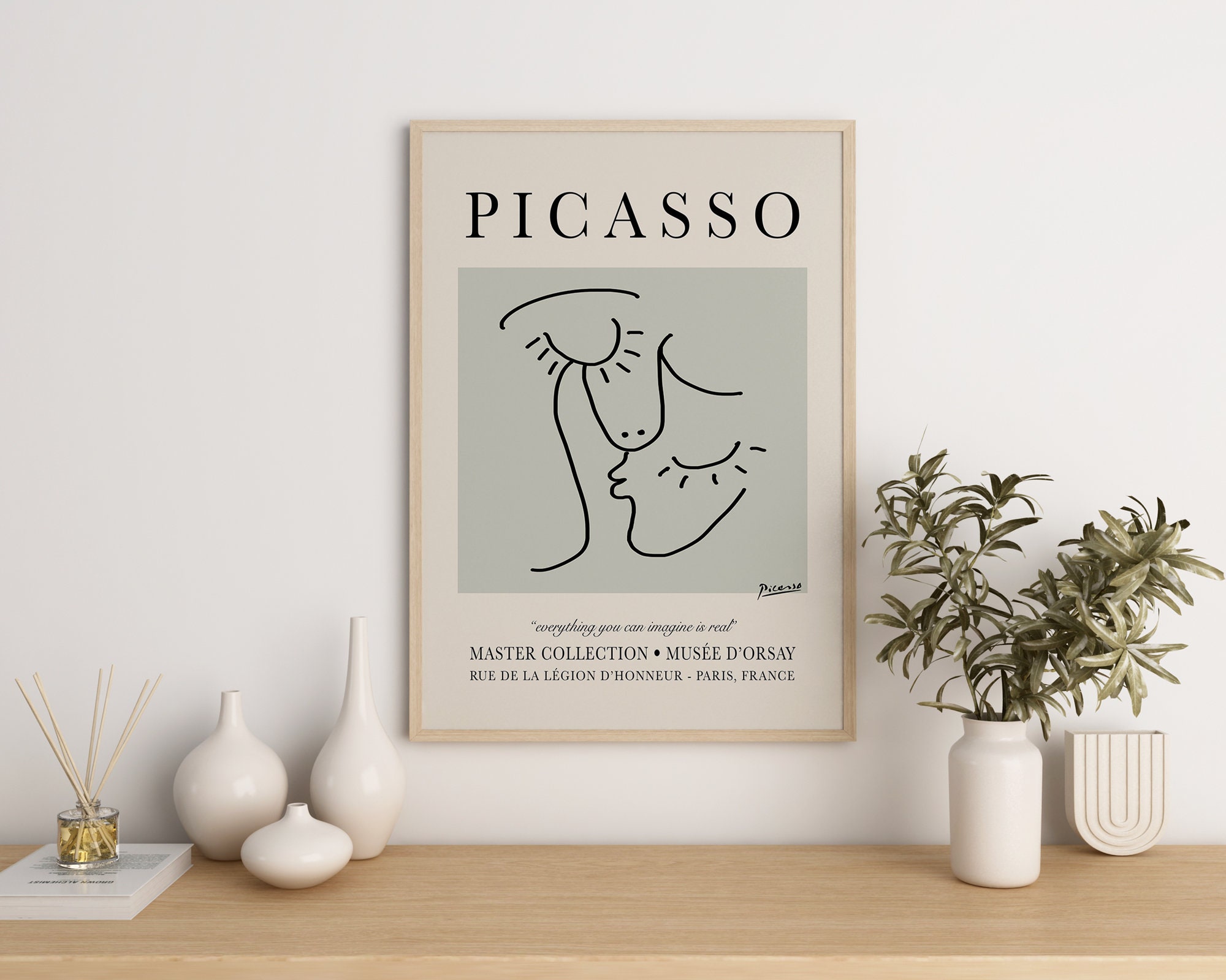 Picasso Abstract Wall Art Museum Poster, Vintage Pablo Picasso, DIGITAL ...