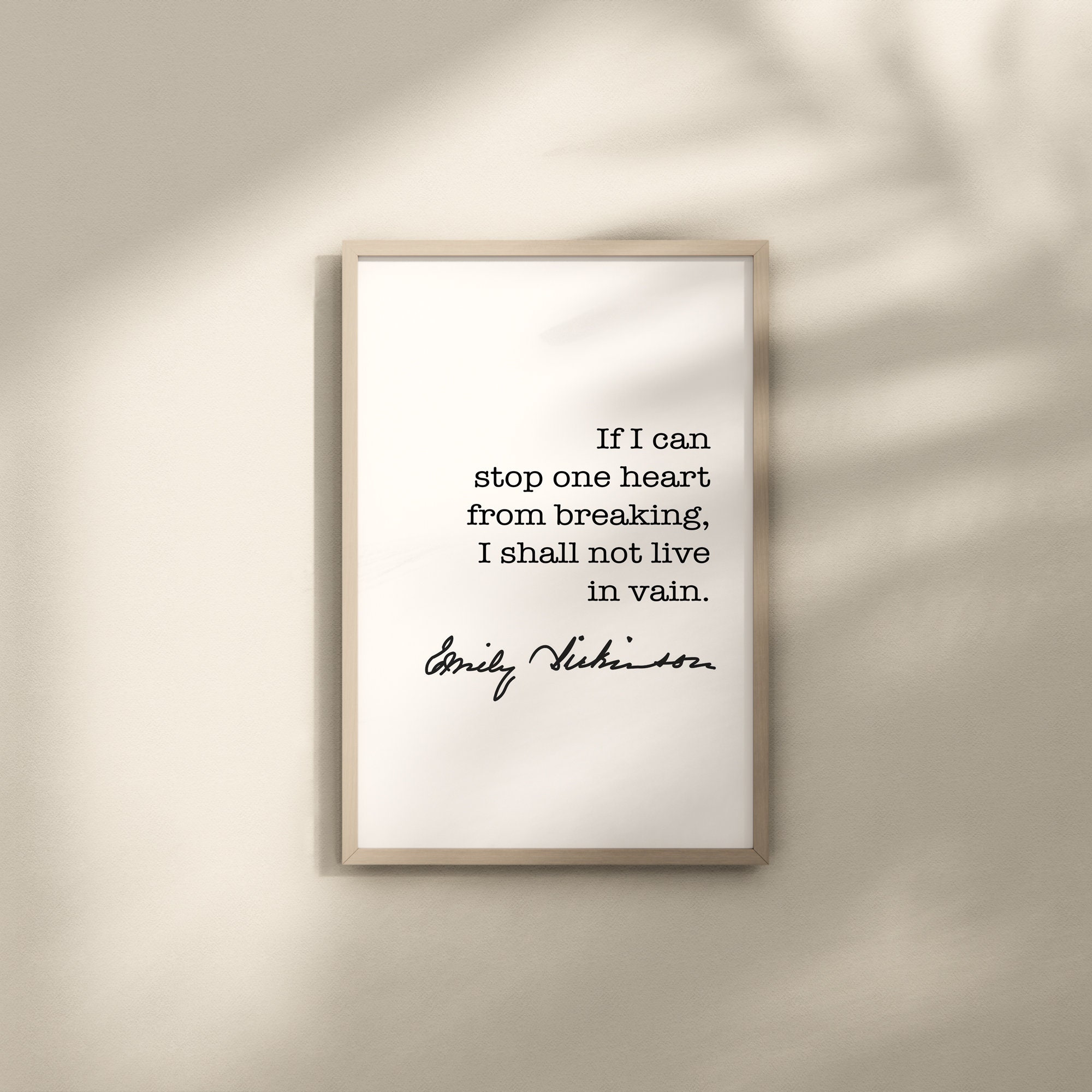 Emily Dickinson Printable Quote, Book Lovers Gifts, Digital Download, Printable Wall Art ...