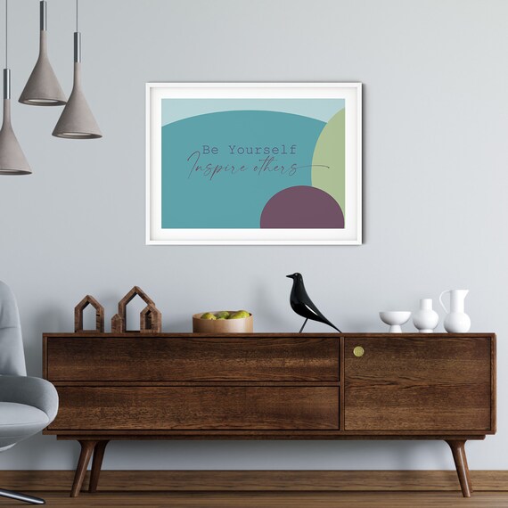 Inspirational Saying Home Decor Positive Quote Typography Poster ...