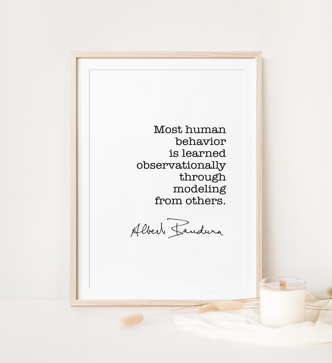 Custom Quote Albert Bandura - Etsy