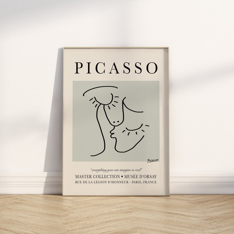 Picasso Abstract Wall Art Museum Poster, Vintage Pablo Picasso, DIGITAL ...