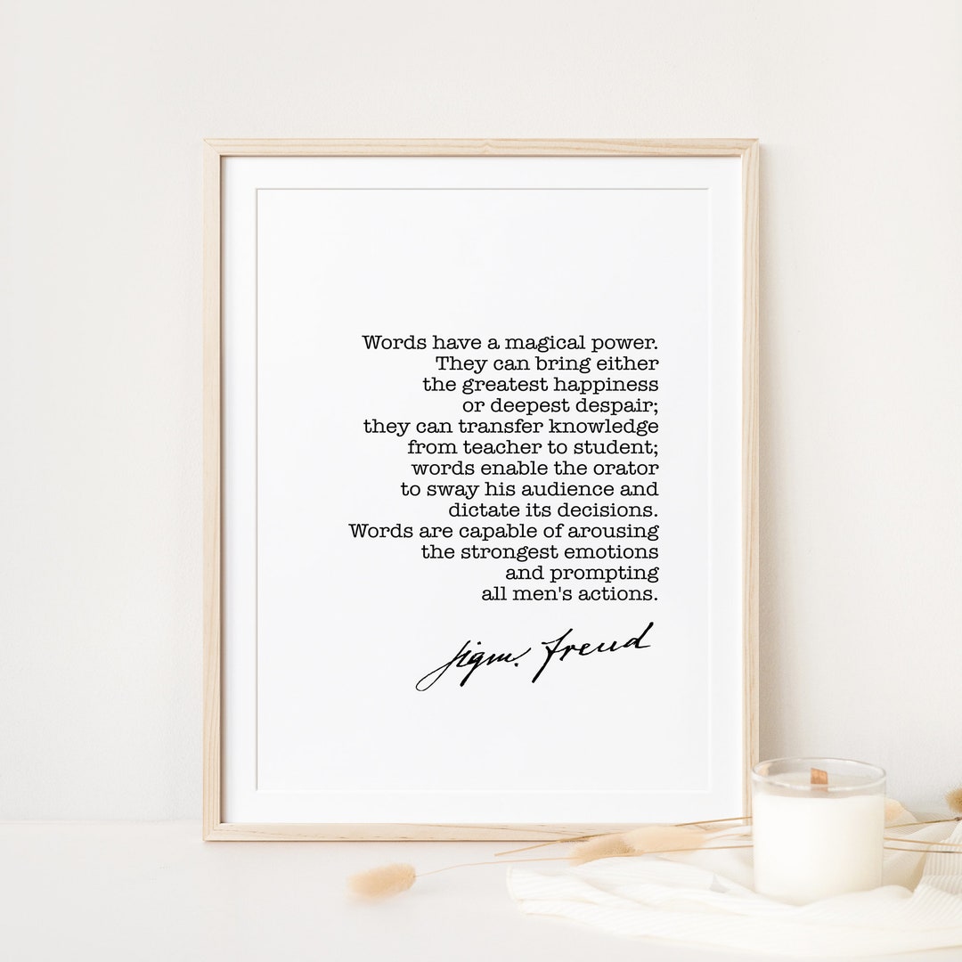 Sigmund Freud Quote, Psychology Gifts, Digital Download, Printable Wall ...