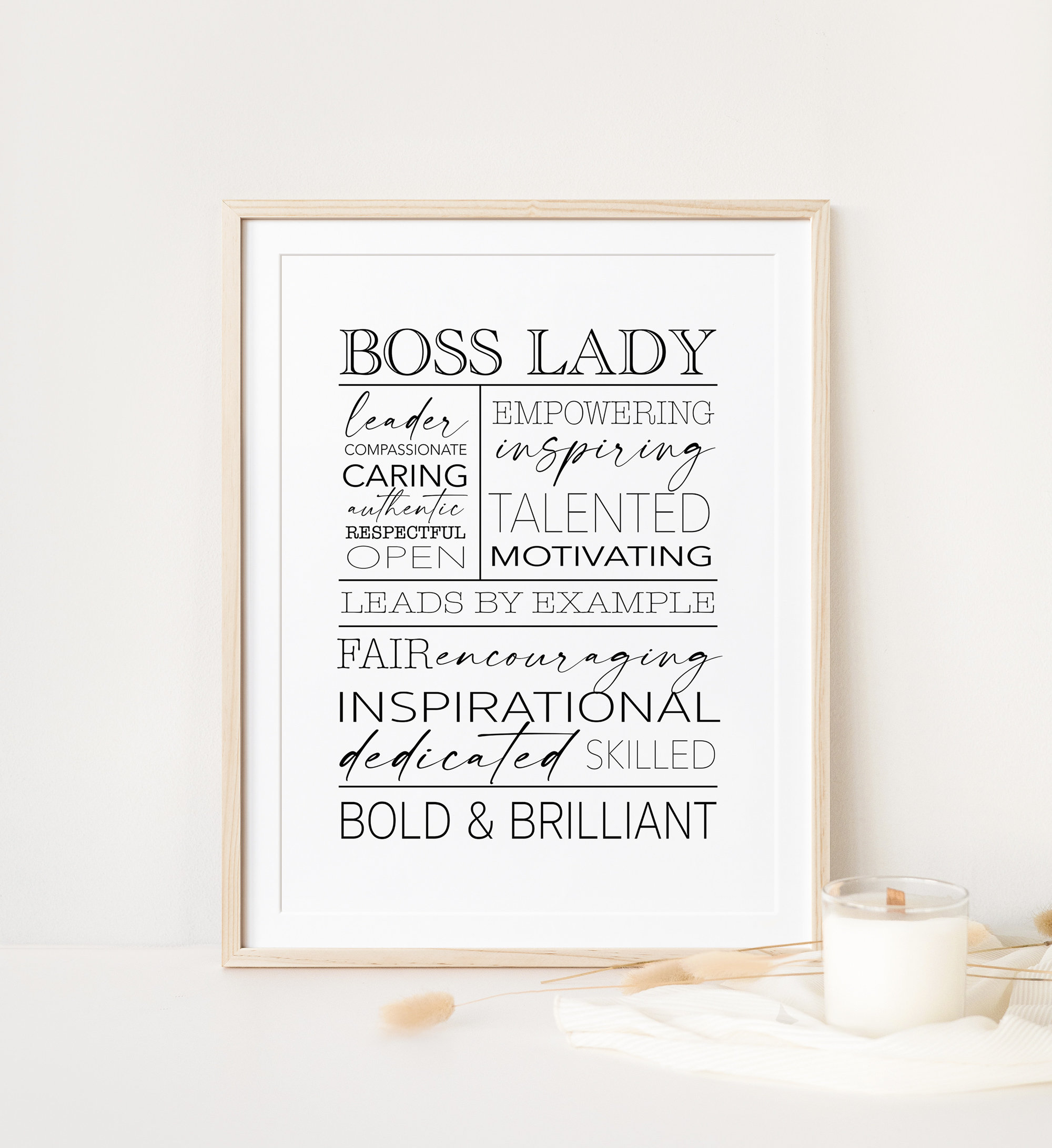 Boss Lady Printable Quote, Boss Lady Digital Download, Boss Lady Quote ...