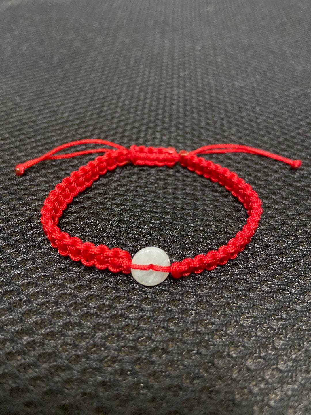 Jade Stone 9mm Donut String Bracelet, Anklet, Good Luck, His and Her ...