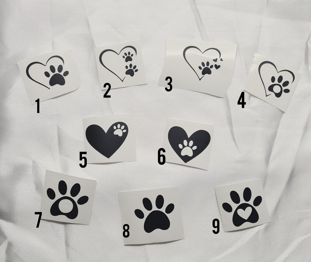 Animal Paw Stickers Vinyl Stickers - Etsy