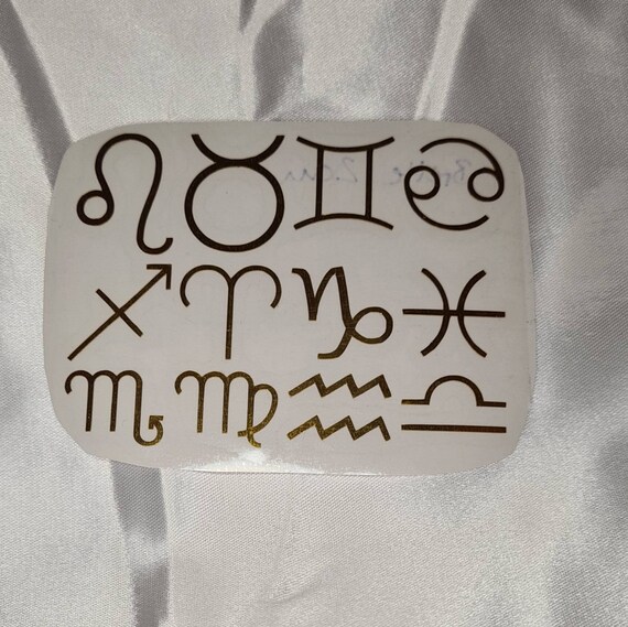 Zodiac Sign Vinyl Sticker / Sticker | Etsy