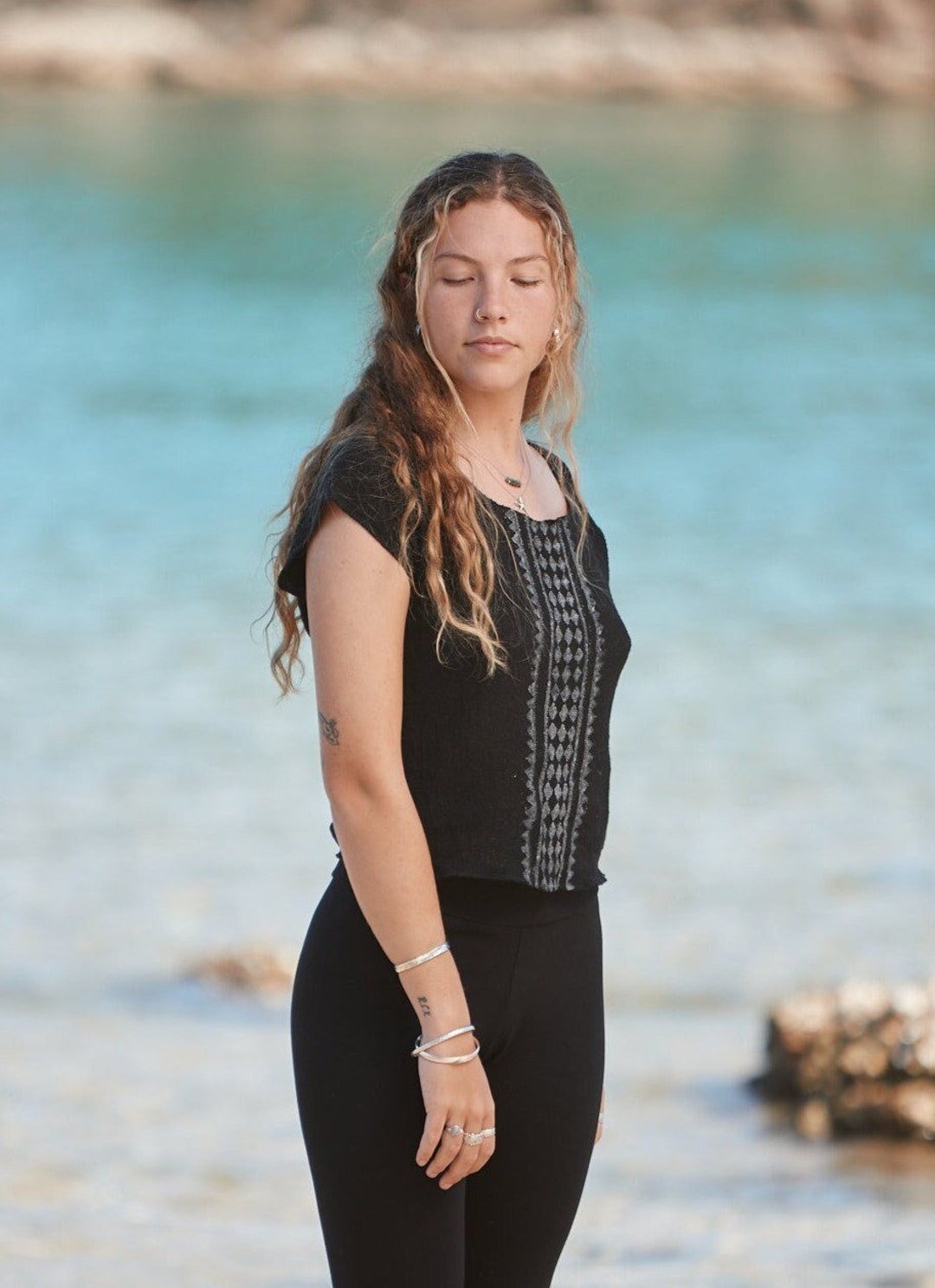 UPRISING TOP - Black - Bohemian Festival Clothing Earthy Natural ...