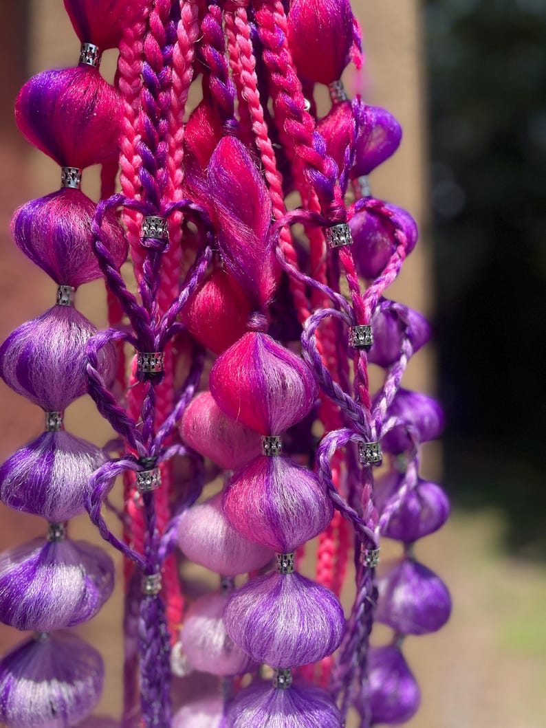 Grape Blend W/hearts Rave Braids - Etsy