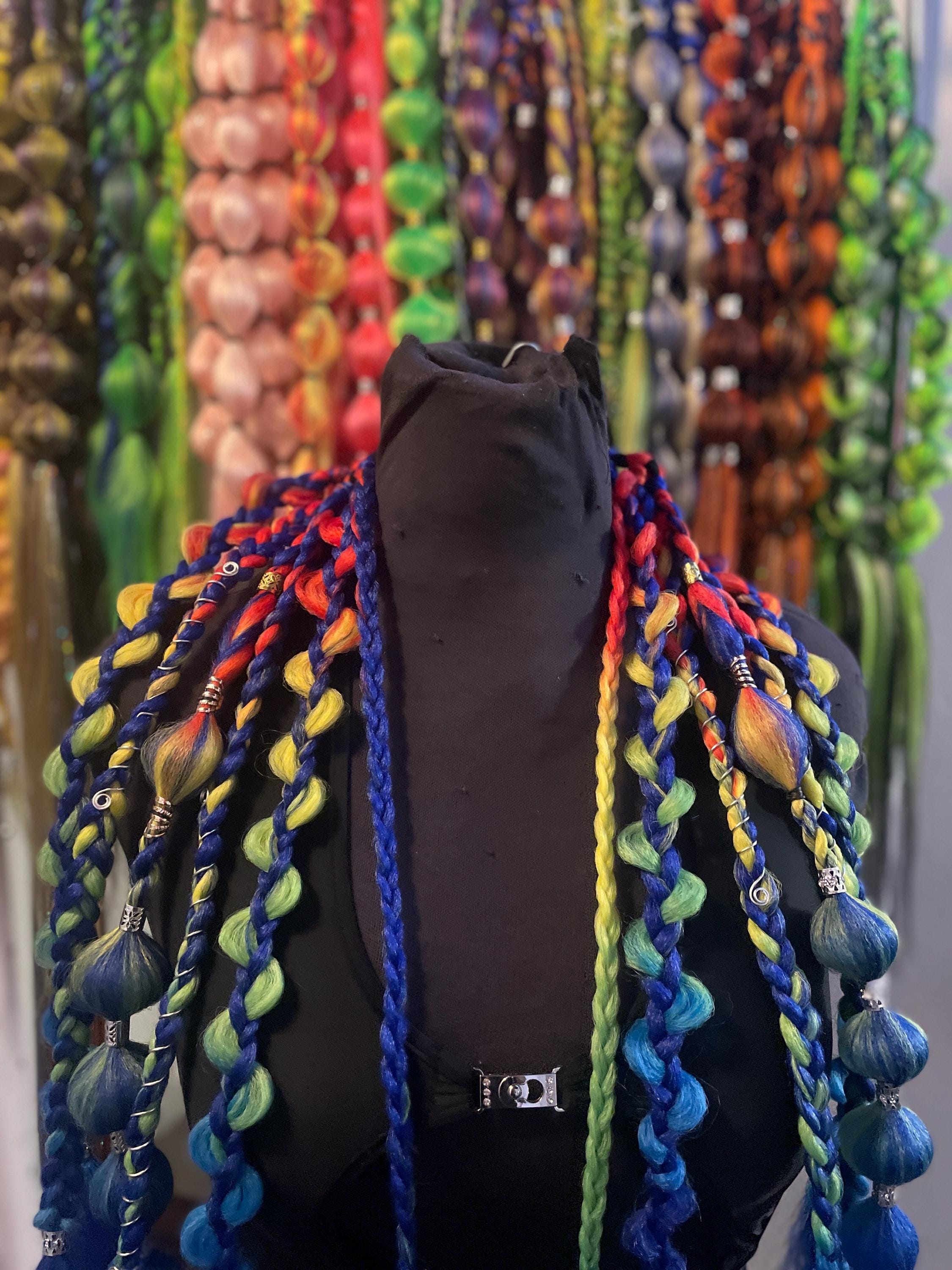 Midnight Rainbow Rave Braids - Etsy