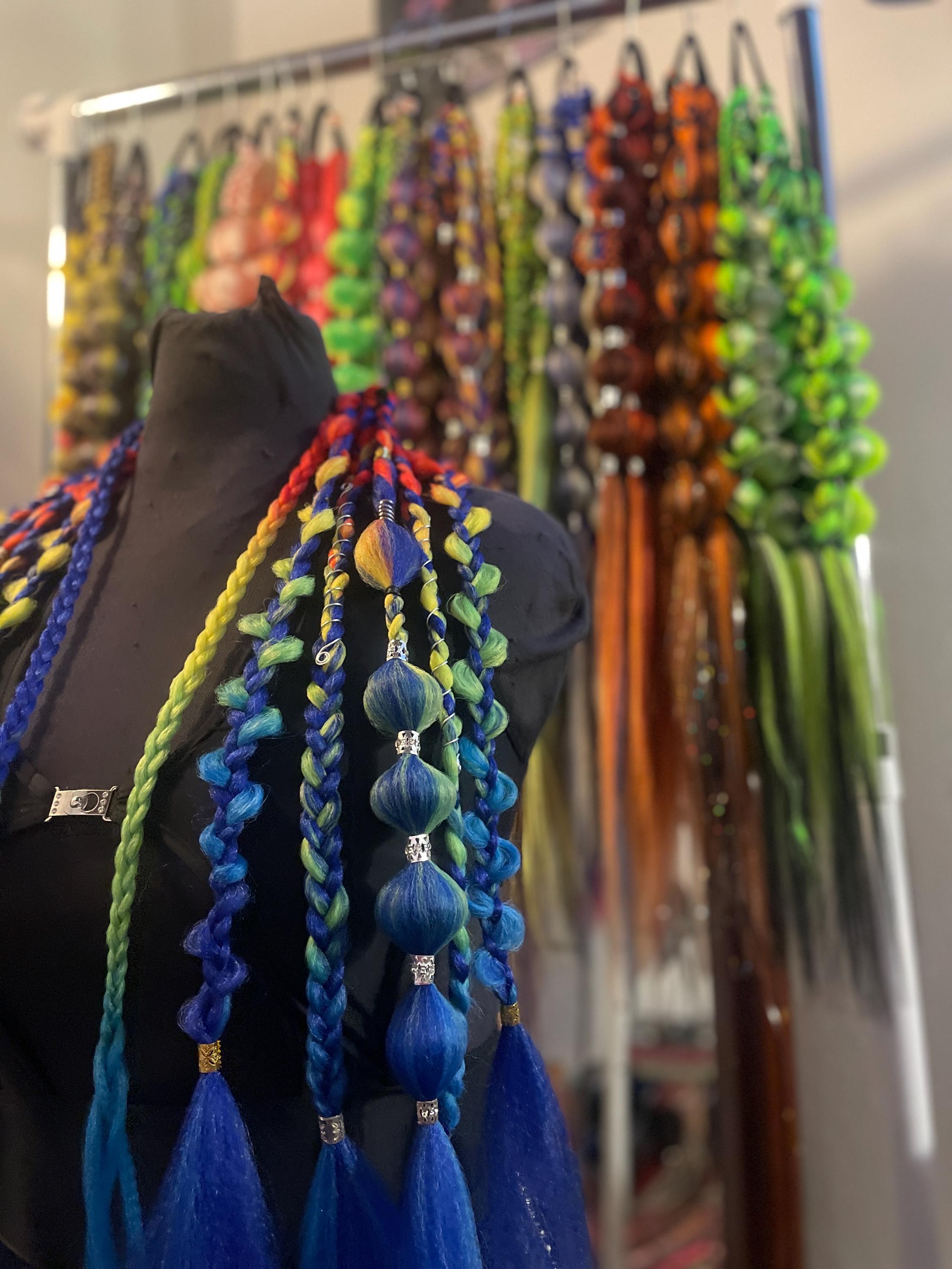 Midnight Rainbow Rave Braids - Etsy