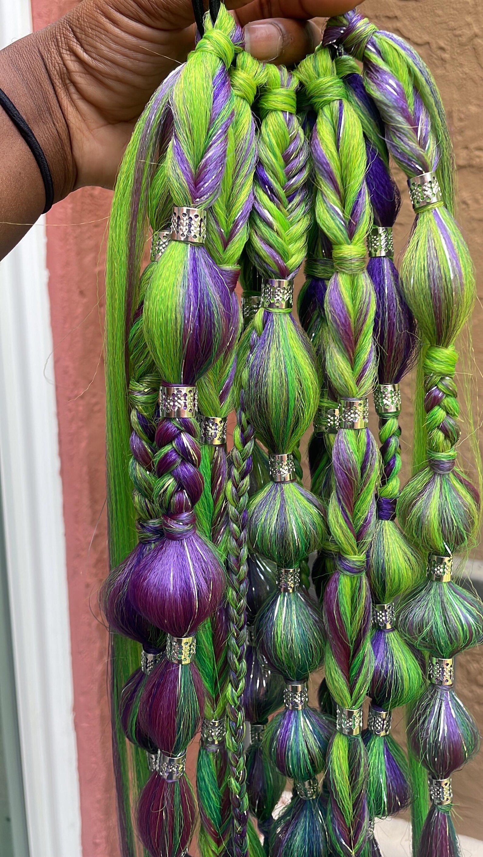 Emerald Eclipse Rave Braids - Etsy